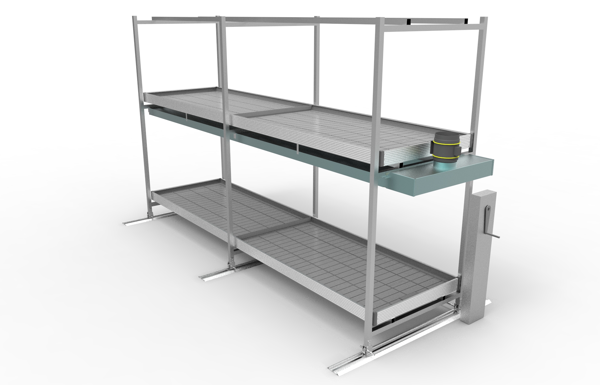 Hydroponic Mobile Grow Rack System_Thump Agri and Horti Tech (Shanghai ...